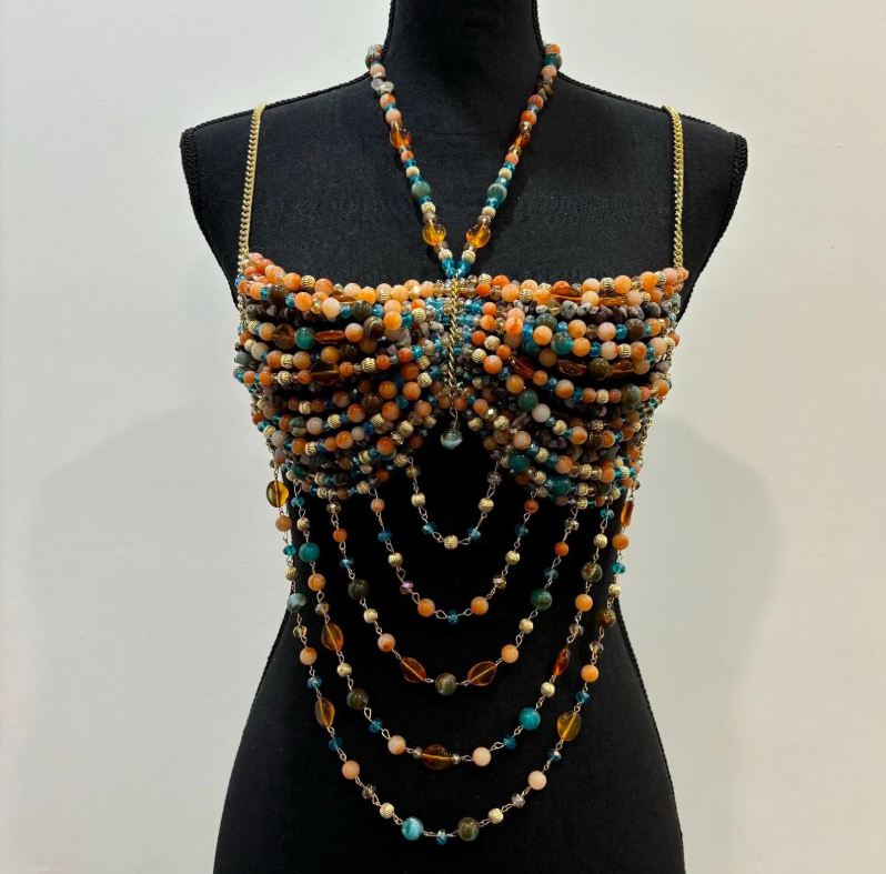 Gemstone Beaded Bralette – LINDYCOSMETICS