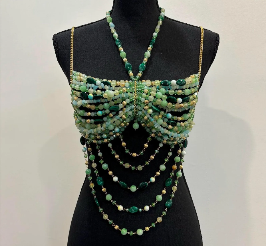Gemstone Beaded Bralette – LINDYCOSMETICS